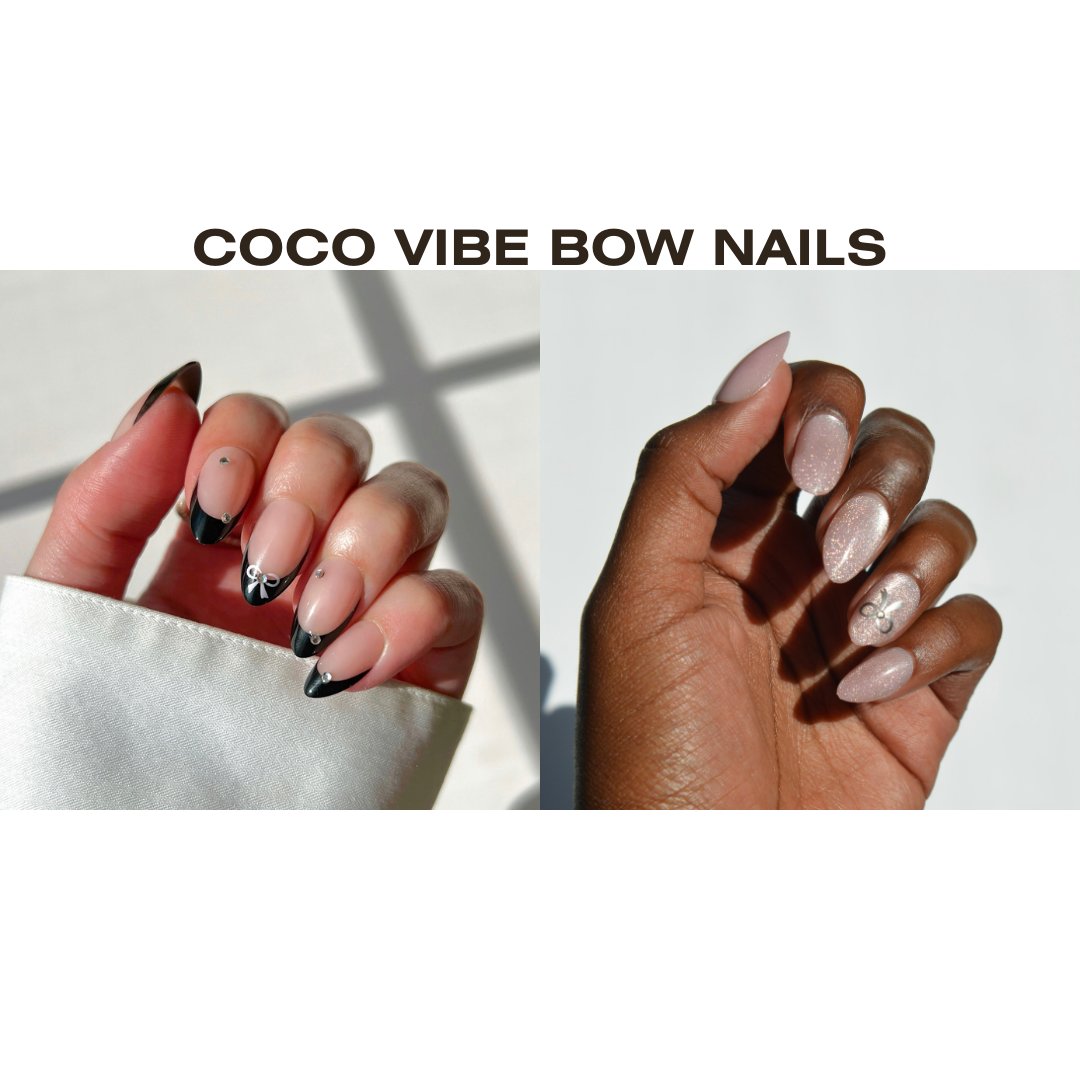 Coco Vibe Bow Nails